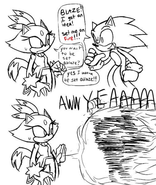 sonic and blaze comic